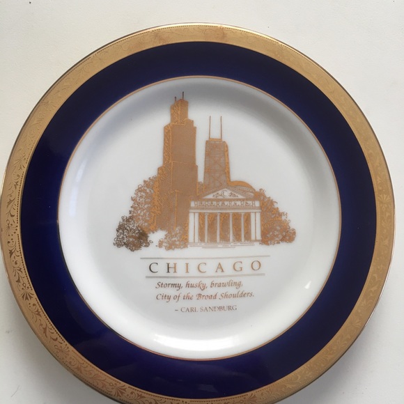 Wall Decor | Vintageantique Chicago Souvenir Plate | Poshmark
